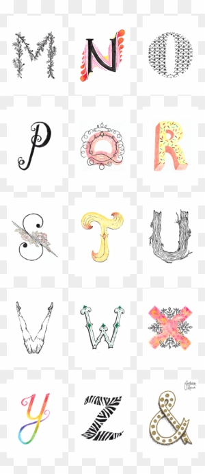 Fancy Letters Clip Art, Transparent PNG Clipart Images Free Download ...