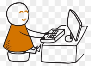 Typing On Computer Clipart, Transparent PNG Clipart Images Free ...