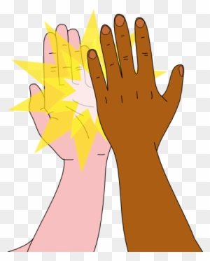 Internet High Five Clip Art - Internet High Five Place Hand Here - Free ...