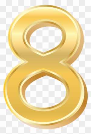 Gold Eight Png - Free Transparent PNG Clipart Images Download
