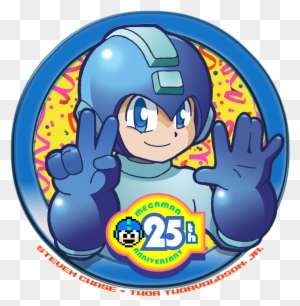 Happy Birthday, Mega Man - Mega Man 25th Anniversary - Free Transparent ...