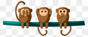 Big Image - Three Monkeys - Free Transparent PNG Clipart Images Download