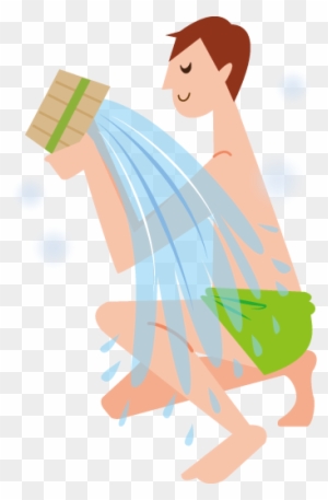 Wash Your Whole Body Using The Soap And The Small Towel - Illustration ...
