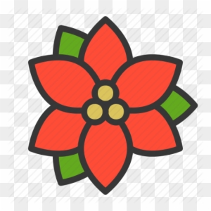 Retro Flower 11 Christmas Xmas Flora Xochi - Dark Blue Flower Clipart ...