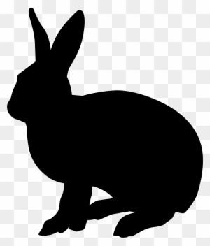 Jack Rabbit Silhouette Clipart