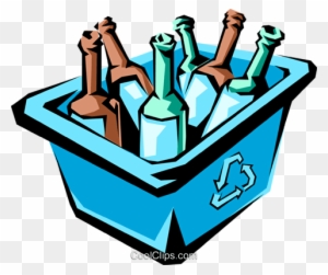 Recycled Bottles Royalty Free Vector Clip Art Illustration - Bottle ...