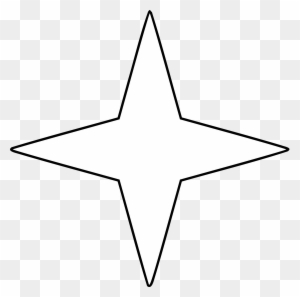 Four Point Star Vector Library Download Rr Collections - White 4 Point ...
