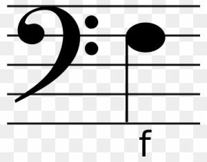 Percussion Clef With Note Pictures Png Images - F Bass Clef - Free ...