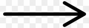 Drawn Arrow Skinny - Straight Line With Arrow - Free Transparent PNG ...