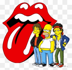 Homer Simpson Mick Jagger Rolling Stones The Simpsons - Rolling Stones ...