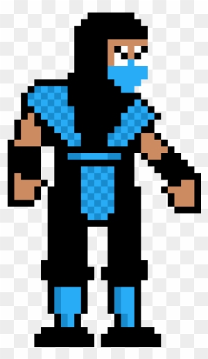Pixel Art Sub Zero By Isa-draws - Lara Croft Pixel Art - Free ...
