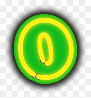 0 Neon Number Png - Free Transparent PNG Clipart Images Download