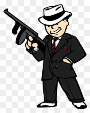 Note The Grin ) - Fallout Vault Boy Mafia - Free Transparent PNG ...