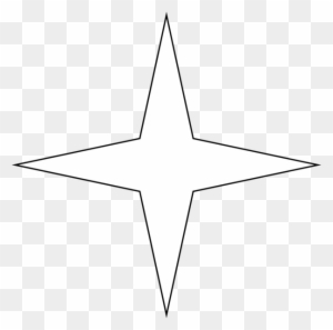 Four Point Star Vector Library Download Rr Collections - White 4 Point Star - Free Transparent ...