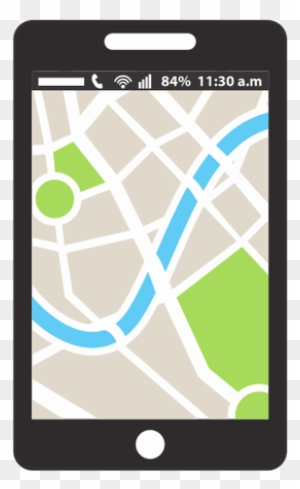 Gps Map App On Smartphone Screen - Geofencing Mobile Marketing - Free ...