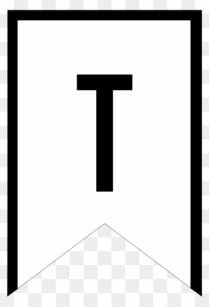 Printable Template Flags Cute Pennant Banner As Flags - Stencil - Free ...