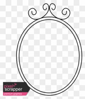 Black Oval Frame Png Oval Shape Kitty Doodle Frames - Doodle Oval Frame ...