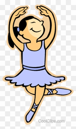 Ballet Dancer Royalty Free Vector Clip Art Illustration - Dancing ...