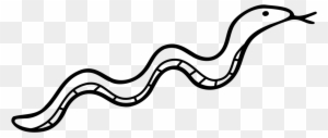 Kids Art Project - Snake Outline Clip Art - Free Transparent PNG ...