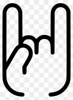 Rock Fingers Comments - Rock On Hand Svg - Free Transparent PNG Clipart ...