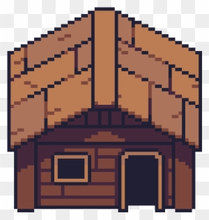 Cabin Clipart Pixel Art - Pixel Art Pixel Hut - Free Transparent PNG ...
