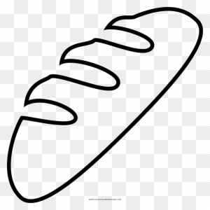 Baguette Coloring Page - Line Art - Free Transparent PNG Clipart Images ...