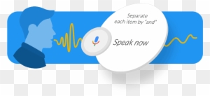 Our Speech Recognition Feature Lets You Dictate Whole - Graphic Design ...