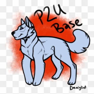 Husky P2u Base By Borderlineoxymoron - Companion Dog - Free Transparent ...