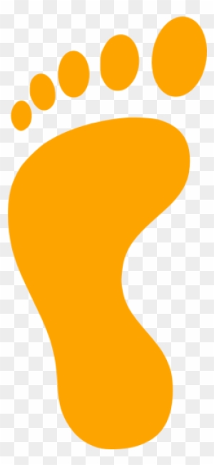 Footprint Clipart Orange Footprints Pencil And In Color - Gold ...