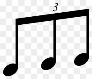 Eight Note Triplet Beam 2 - Triolet Png - Free Transparent PNG Clipart ...