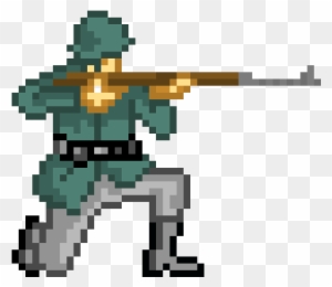 Ww2 German Infantary - Pixel Art Ww2 Guns - Free Transparent PNG ...