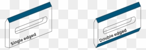 Single Versus Double Edged Blades - Sign - Free Transparent PNG Clipart ...