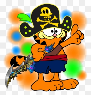 Garfield Pirate By Fanvideogames - Garfield - Free Transparent PNG ...