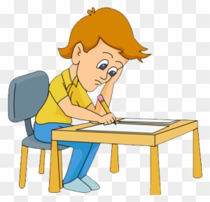 Exam Writing Clip Art - Taking A Test Png - Free Transparent PNG ...