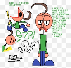 Baldi Sketches - Baldi Maths - Free Transparent PNG Clipart Images Download
