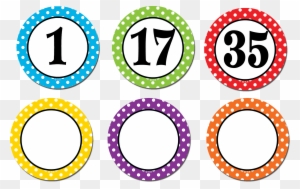 Polka Dots Numbers Magnetic Accents Tcr77211 Teacher - Polka Dot Circle ...