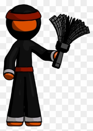 Man With Feather Duster - Feather Duster - Free Transparent PNG Clipart ...