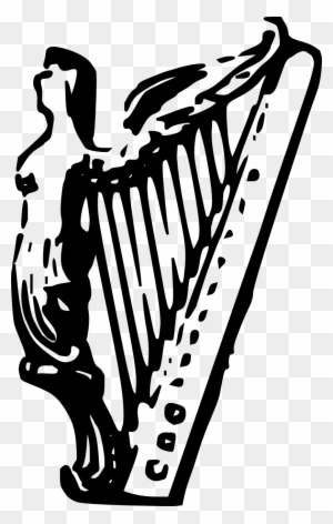 Harp,angel,musical Vector Graphics,free - Angel Harp Vector - Free ...