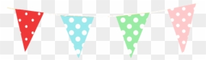 Flag Bunting Banner - Polka Dot - Free Transparent PNG Clipart Images ...