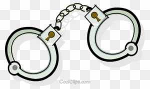 Handcuffs Royalty Free Vector Clip Art Illustration - Handschellen Png ...