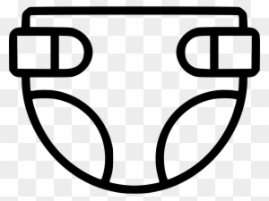980 X 736 5 - Diaper Outline - Free Transparent PNG Clipart Images Download