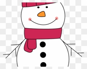 Snowman With Scarf Png Clipart - Cute Snowman Clipart - Free ...