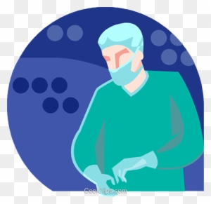 Doctor Preparing For Surgery Royalty Free Vector Clip - Medical Hygiene ...