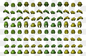 Frogger Arcade Graphic - Rpg Maker Frog Sprite - Free Transparent PNG ...