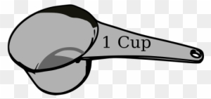 Vector Graphics - 1 Cup Measurement Cup - Free Transparent PNG Clipart ...