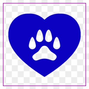 Heart Paw Print Decal - Heart Paw Print Clip Art - Free Transparent PNG ...