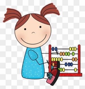 Girl Reading A Math Book Clip Art - Students Doing Math Clipart - Free ...