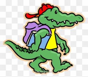School Alligator - Alligator School Clipart - Full Size PNG Clipart ...