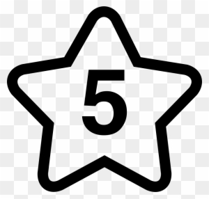 Star Number Five Comments - Star With Number 5 - Free Transparent PNG ...