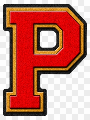 Presentation Alphabet Set - Red Varsity Letter P - Free Transparent PNG ...